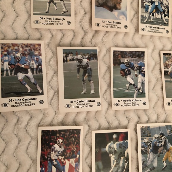 Other | Vintage Houston Oilers Trading Cards | Poshmark
